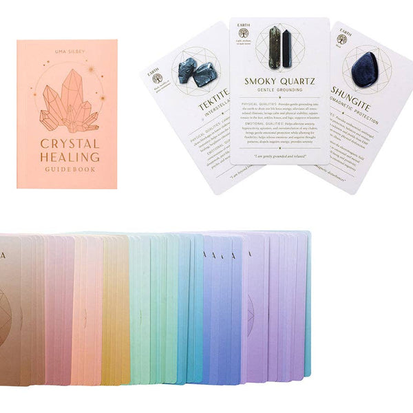 Crystal Healing Card Deck: 64 Cards & Guide Book – Salt & Grove